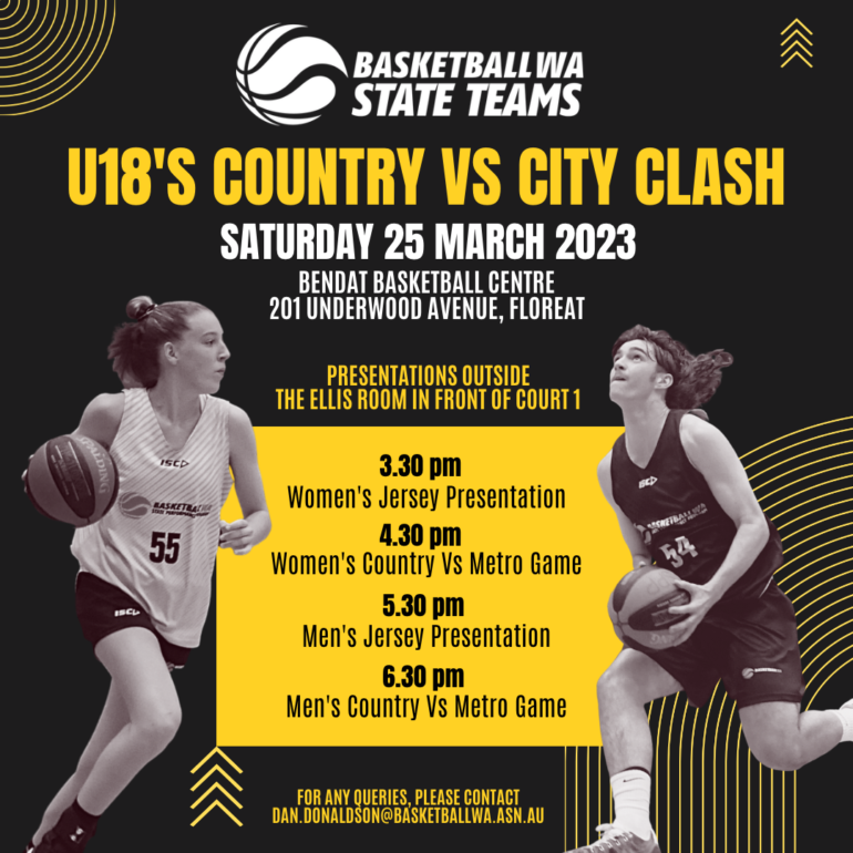 U18 Country Vs City Clash – Basketball WA